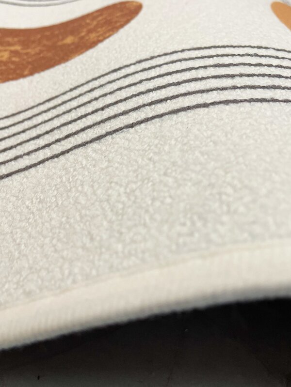 1pc Geometric Pattern Kitchen Rug, Modern Polyester Mat For Kitchen ...