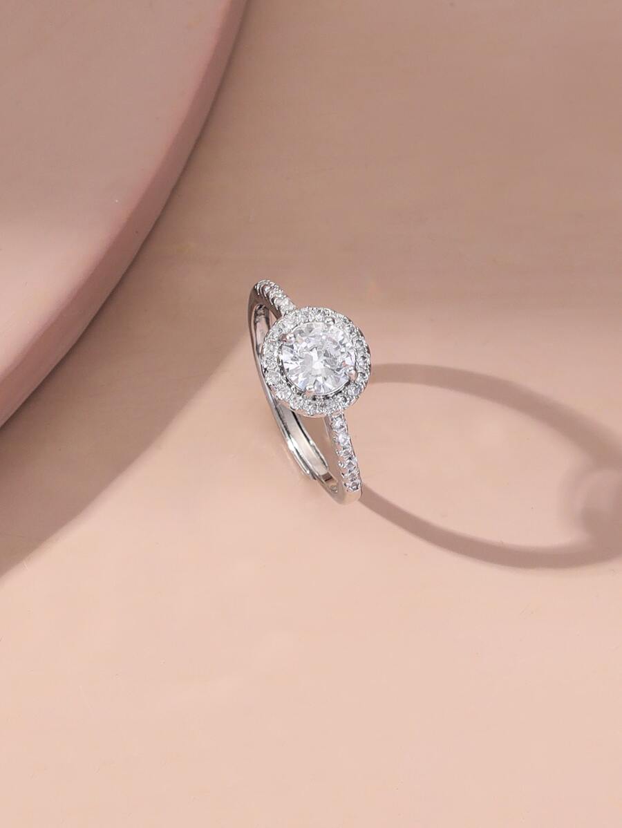 Cubic Zirconia Decor Ring | SHEIN USA