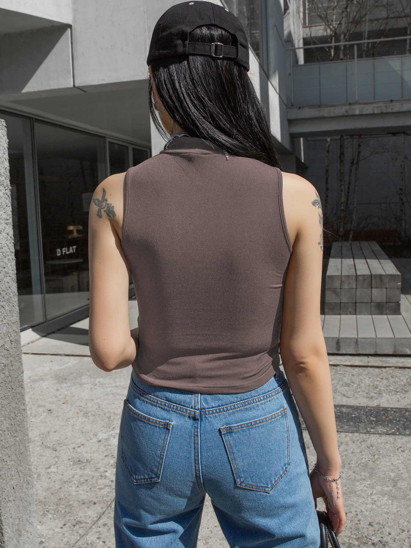 DAZY Regatas Pescoço malha canelada | SHEIN Brasil