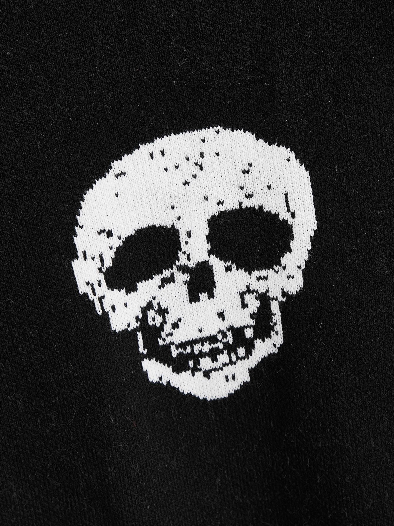 Shein Coolane Skull Pattern Drop Shoulder Hooded Duster Cardigan