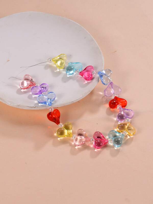 خرز DIY على شكل قلب 1 خيط | شي إن