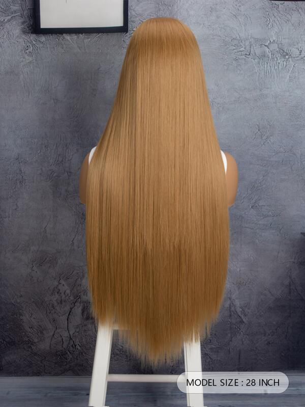 13*4*1 Soft Glueless Natural 28 Inch Long Silky Straight Deep Lace ...