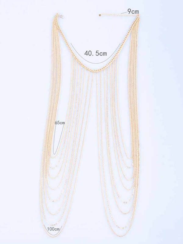 Minimalist Layered Body Chain | SHEIN USA