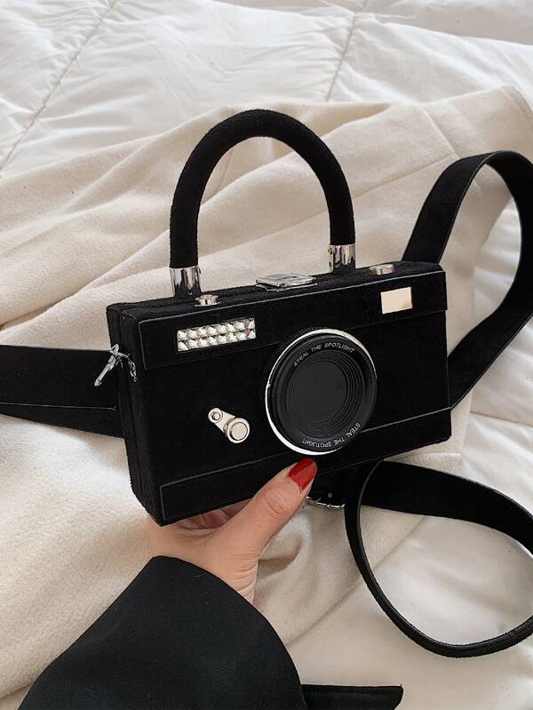 Mini Camera Design Box Bag | SHEIN USA