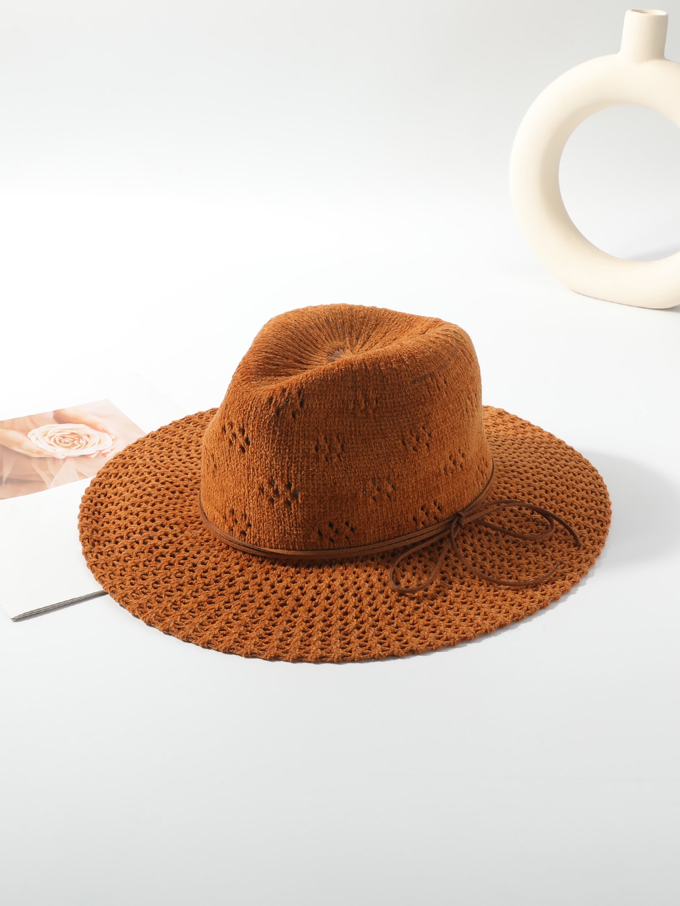 Bow Decor Fedora Hat
