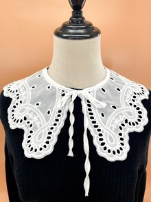 Eyelet Embroidery Dickey Collar | SHEIN USA