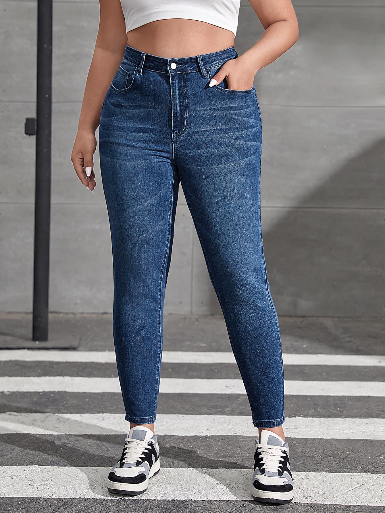 Plus Cat Whisker Skinny Jeans