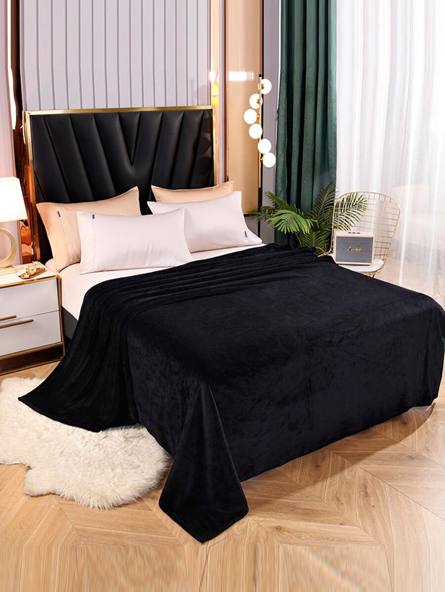 1pc Solid Color Blanket | SHEIN USA