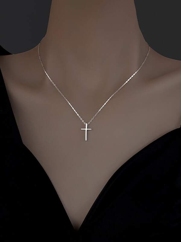 Cross Pendant Necklace | SHEIN Cross Pendant Necklace | SHEIN