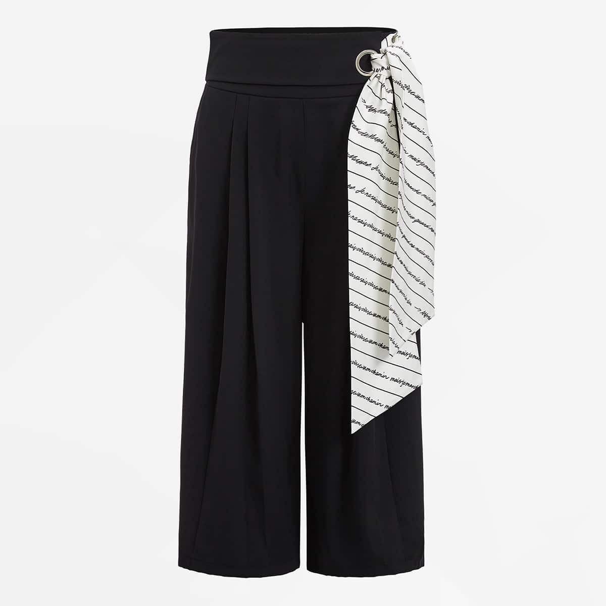 MOTF PREMIUM CONTRAST CAPRIS BAGGY PANTS | SHEIN USA