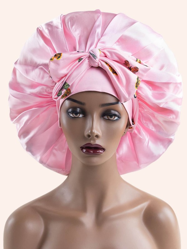 Butterfly Pattern Hair Bonnet | SHEIN USA
