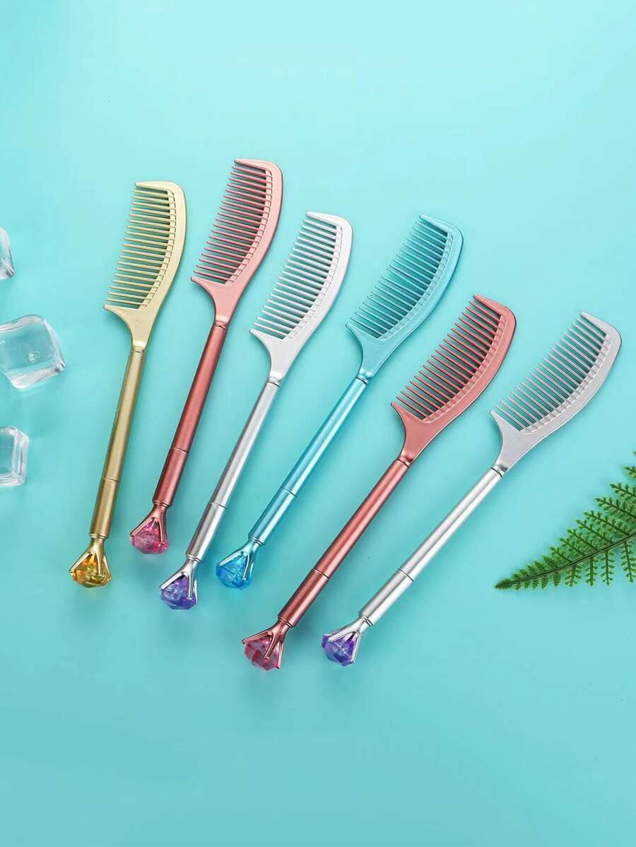4pcs Comb Design Random Color Gel Pen | SHEIN USA