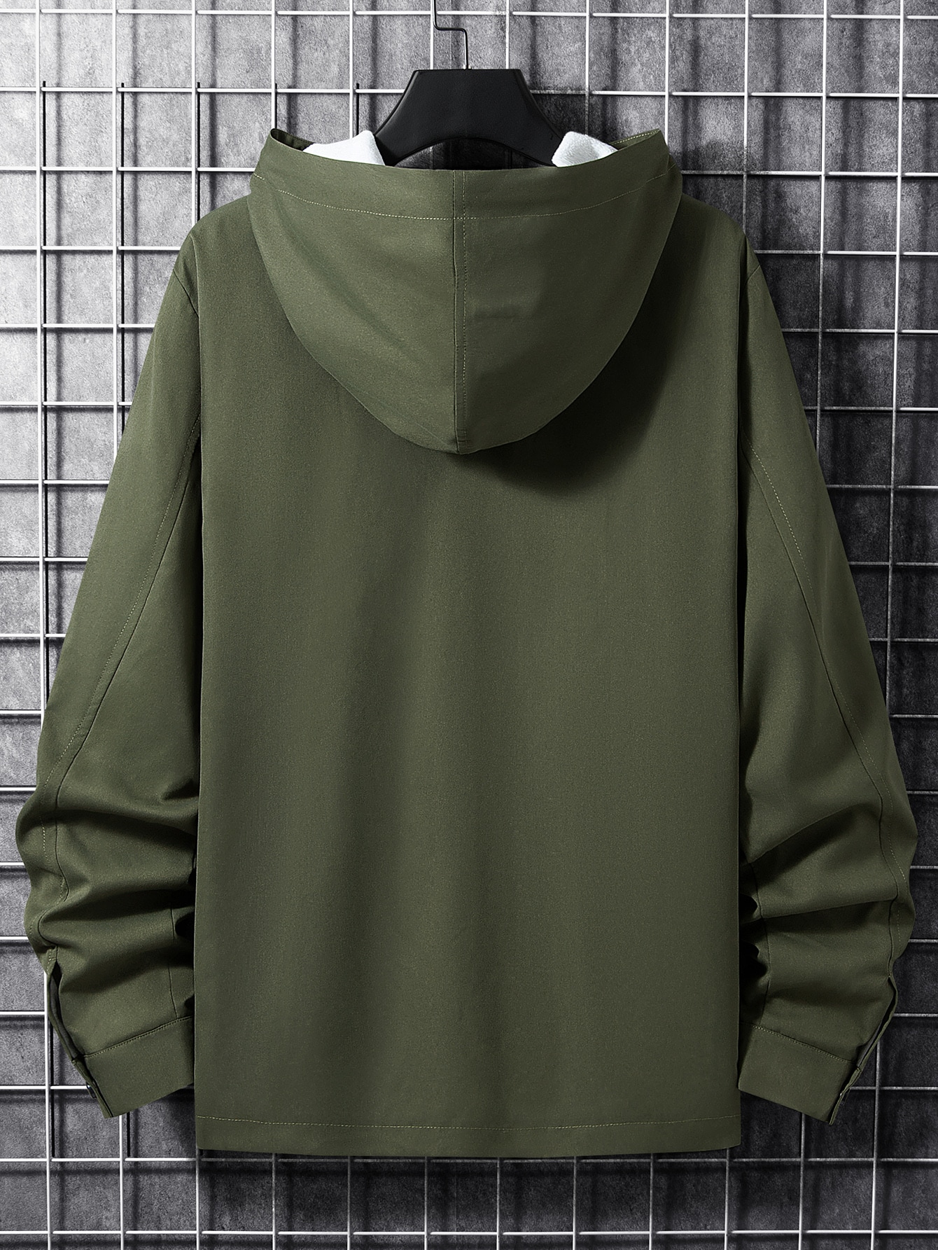 Manfinity Men Zip Up Thermal Lined Drawstring Hooded Coat | SHEIN USA