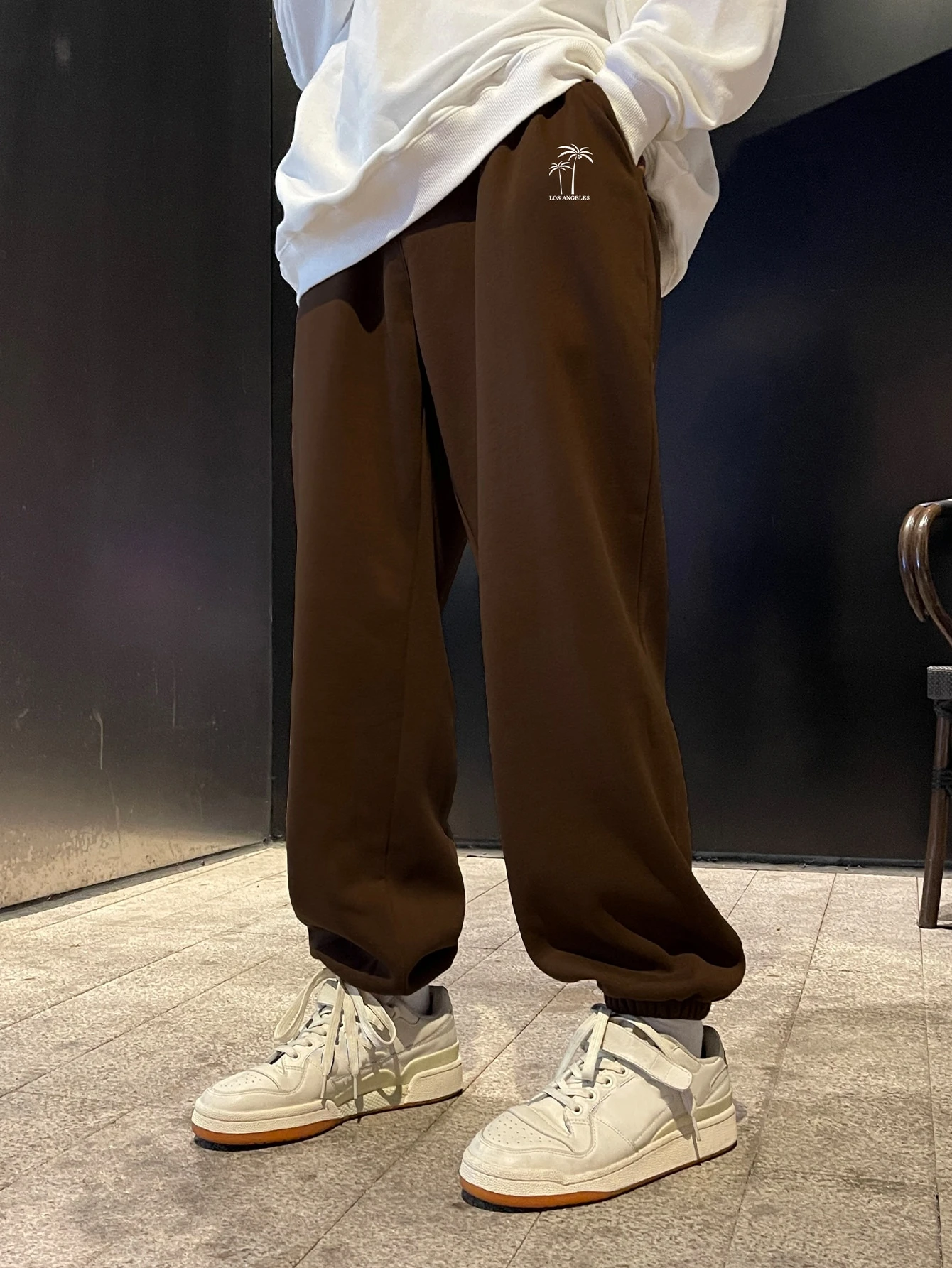 Manfinity Hypemode Loose-Fitting Men's Sweatpants With Tropical And Letter Print | SHEIN USA