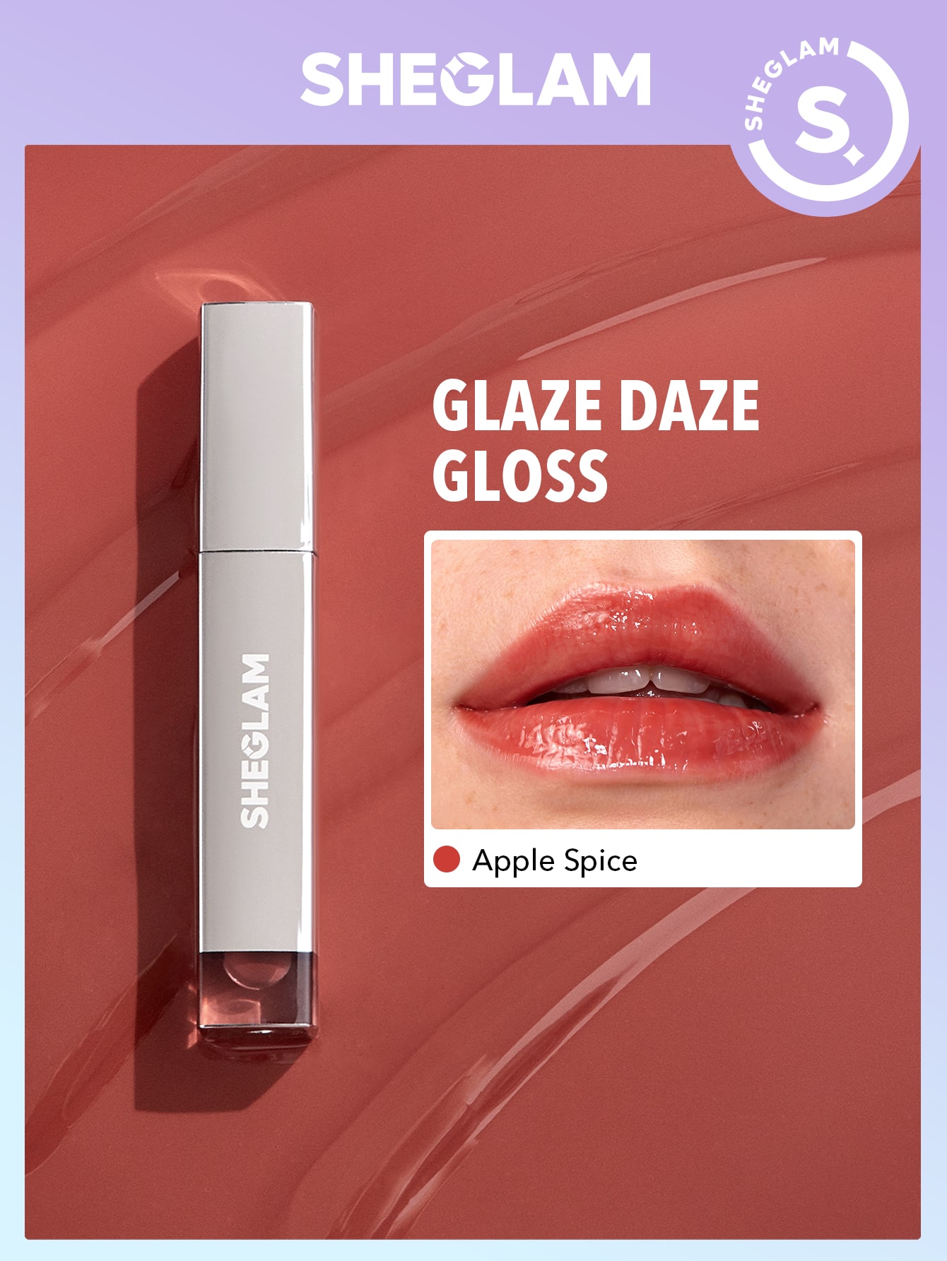 SHEGLAM Glaze Daze Lip Gloss-Apple Spice