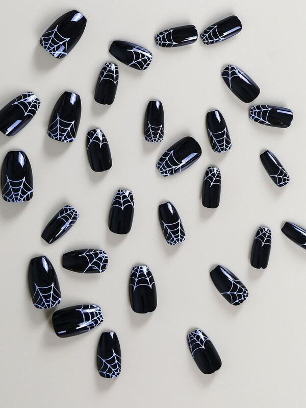 Transform Your Nails with press on nails-28pcs short coffin nails with ...