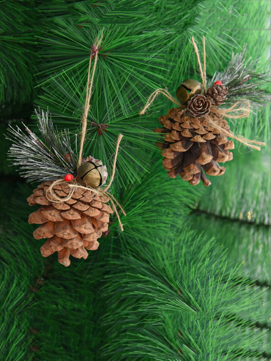 2pcs Artificial Pine Cone | SHEIN Singapore