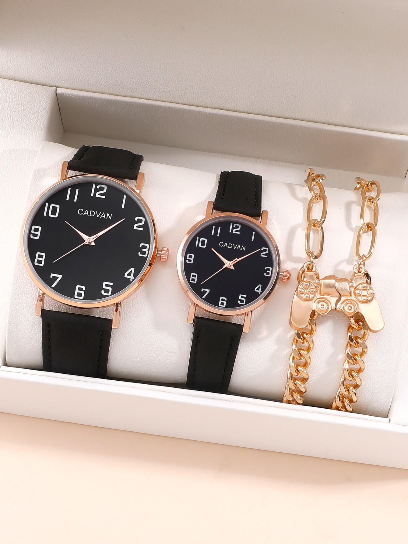 2 piezas pareja minimalista Reloj cuarzo de puntero redondo & 2 piezas ...