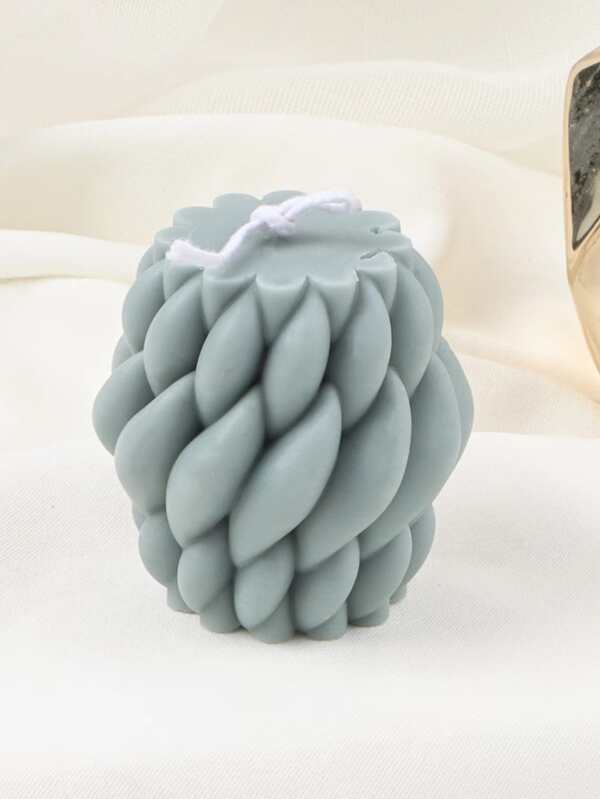 1pc Twist Shaped Diy Silicone Mold White Silicone Spiral Candle Mold For Diy Shein Uk
