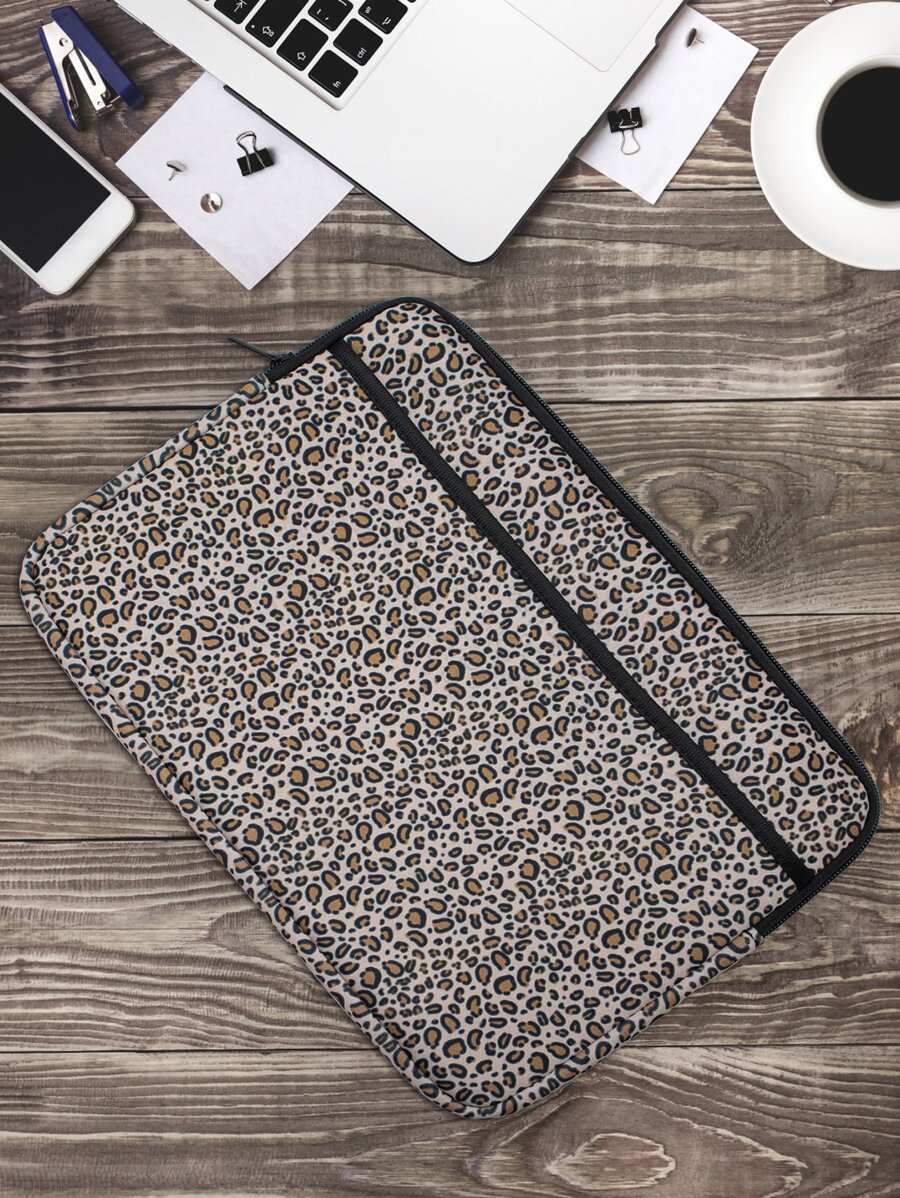 1pc Leopard Print Laptop Bag | SHEIN USA