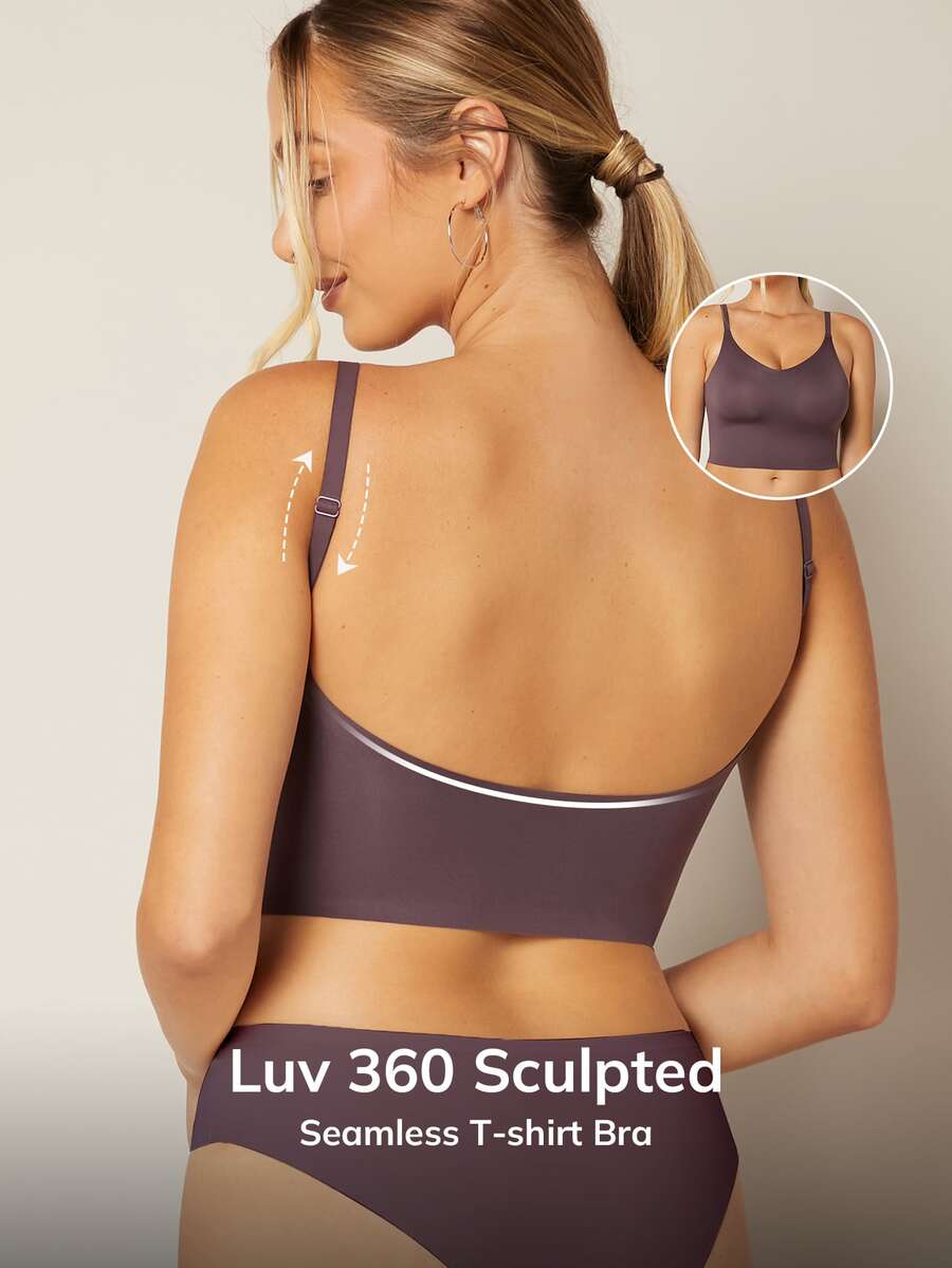 LUVLETTE Dream Curve 2ndSkin Wireless Lounge Bra | SHEIN USA