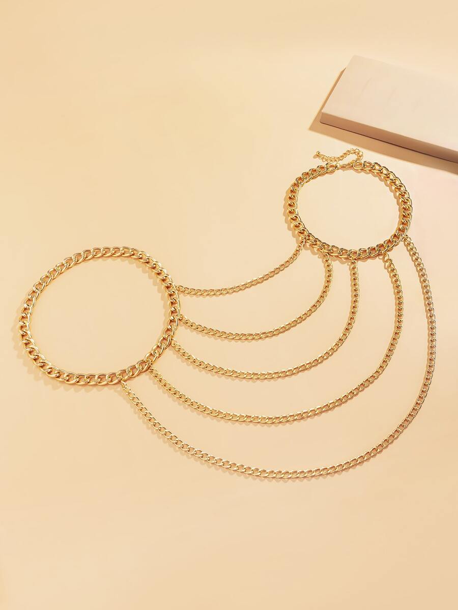 Minimalist Layered Body Chain | SHEIN USA