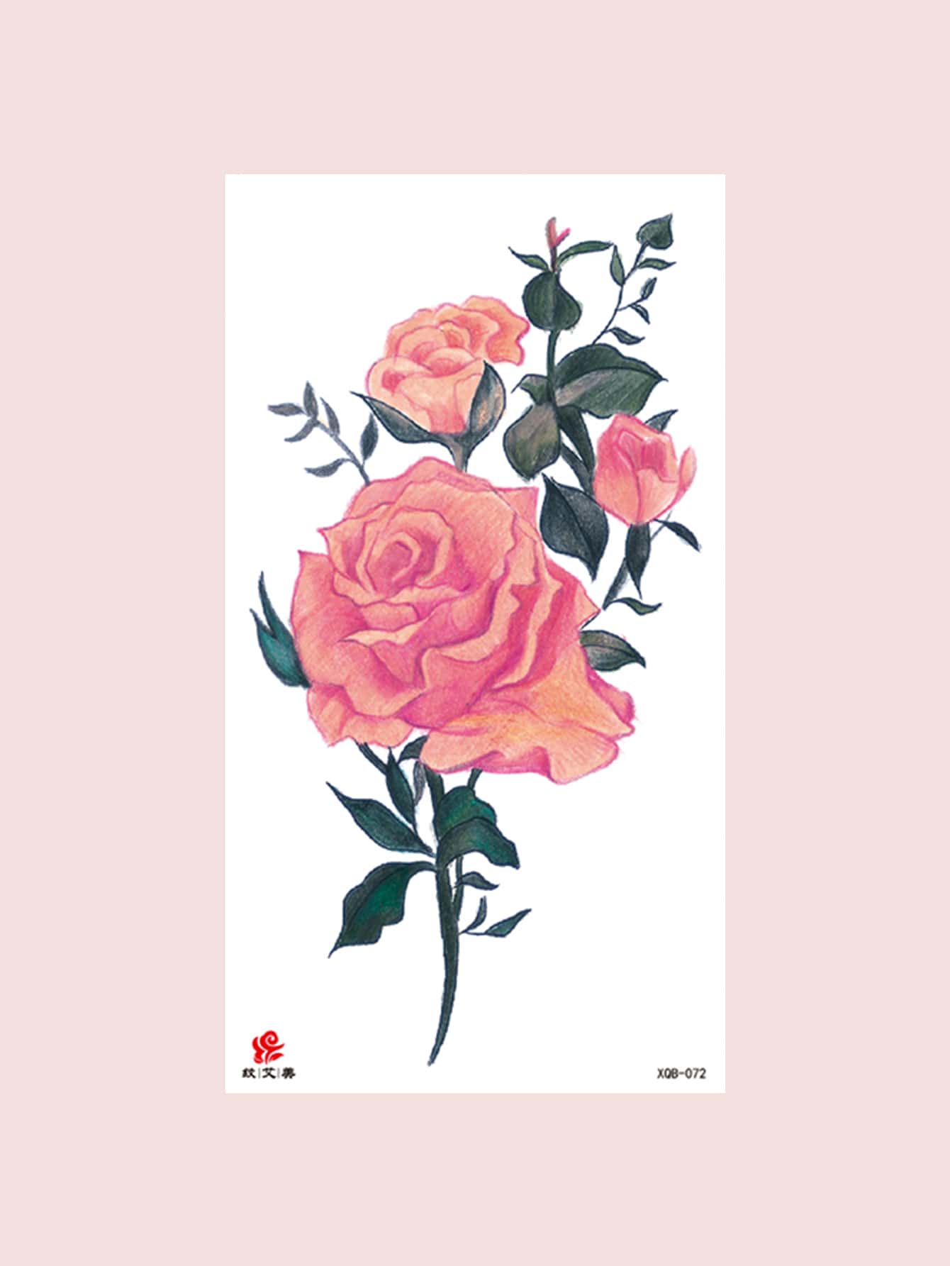 1sheet Rose Pattern Tattoo Sticker | SHEIN USA