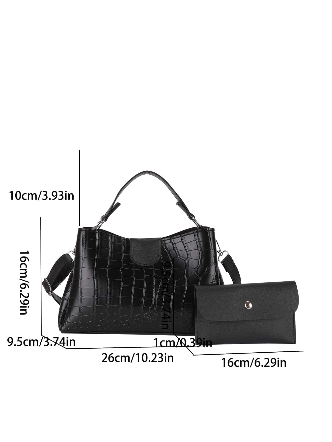 Fashionable,Minimalist,Casual,Crocodile Emb For Girl, Teen Girlsossed ...