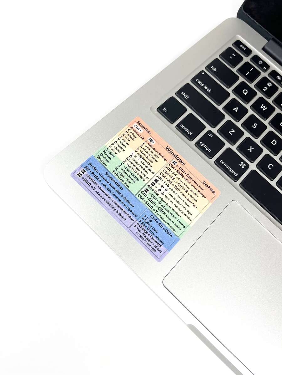 1sheet Keyboard Shortcut Sticker Compatible With Macbook | SHEIN USA