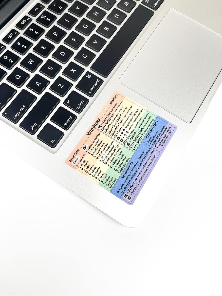 1sheet Keyboard Shortcut Sticker Compatible With Macbook | SHEIN USA