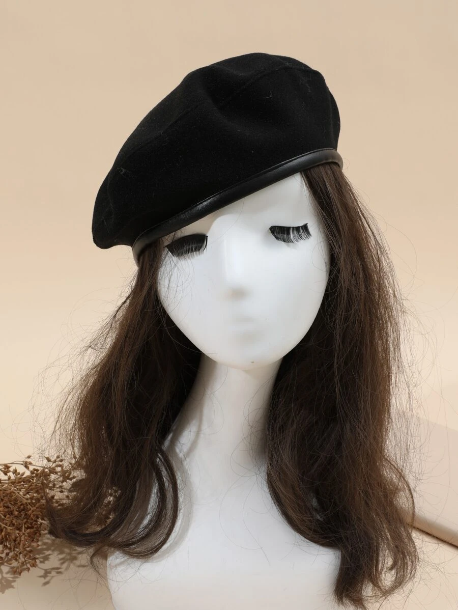 Contrast Binding Beret | SHEIN USA
