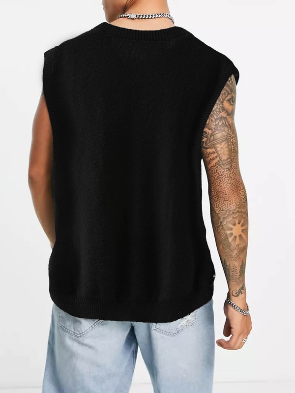 Manfinity EMRG Men Graphic Pattern Sweater Vest | SHEIN USA