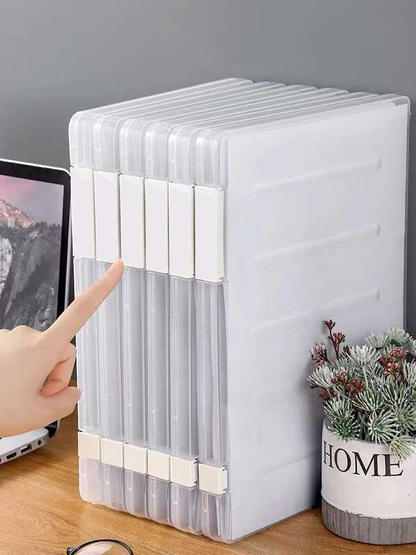 1pc A4 Simple Clear File Storage Box | SHEIN USA