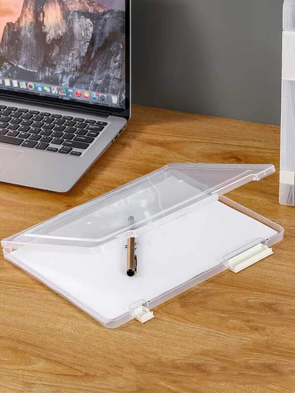 1pc A4 Simple Clear File Storage Box | SHEIN USA