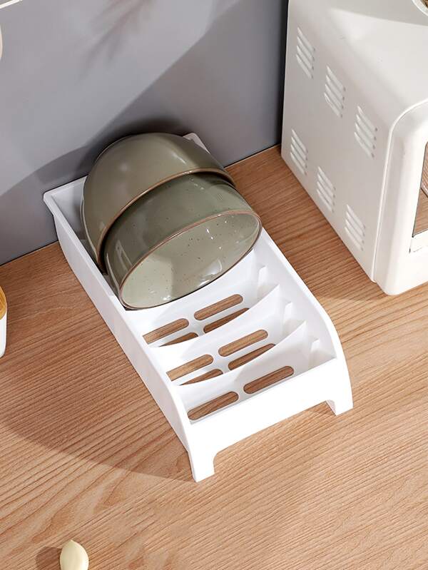 1pc Dish Storage Rack, Kitchen Dish Drain Rack, Plate Storage And ...