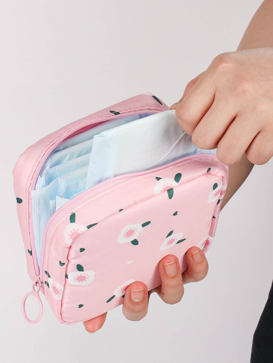 Women Tampon Storage Bag, Sanitary Pad Pouch Napkin Cosmetic Bags ...