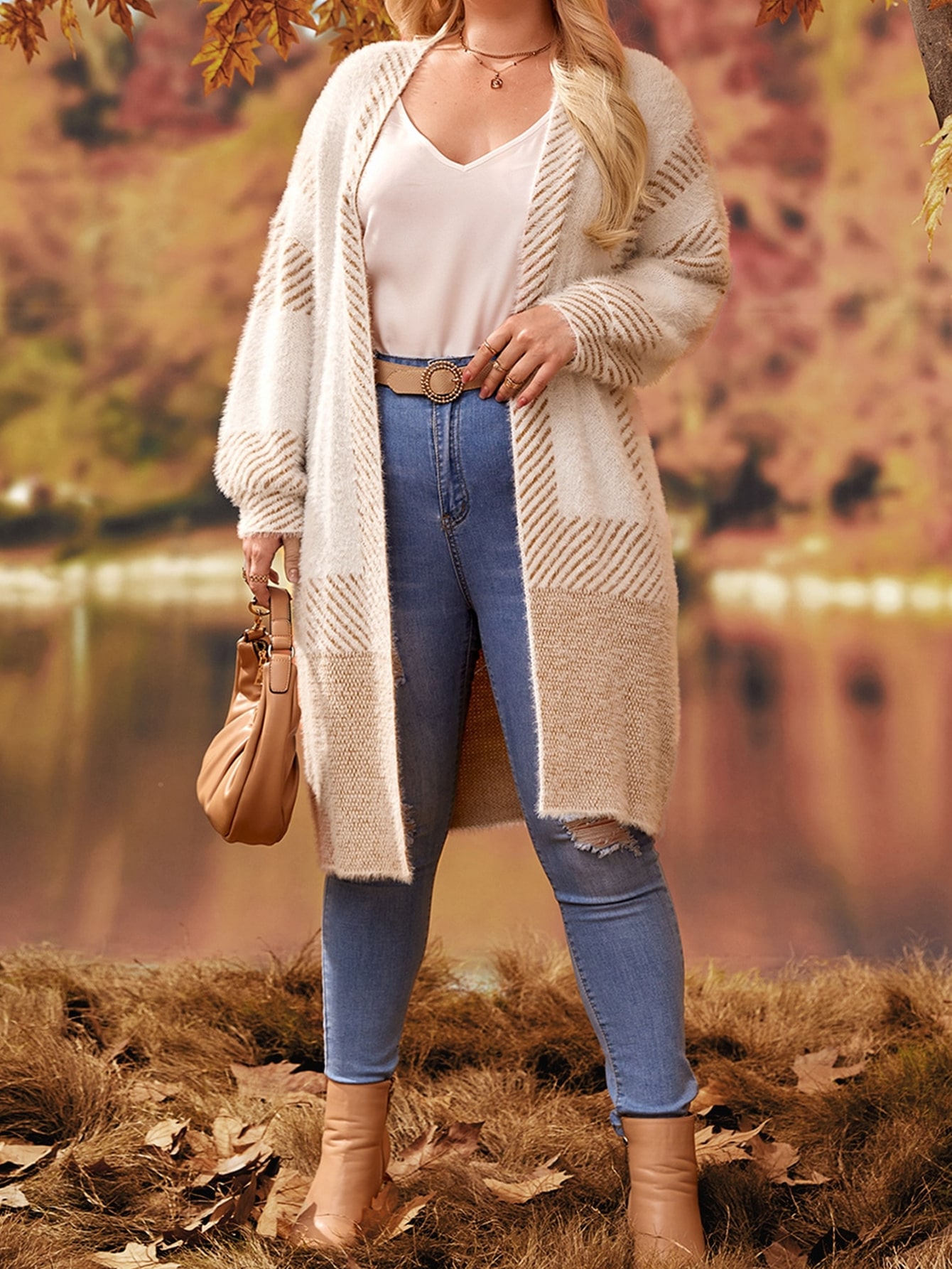 SHEIN LUNE Plus Drop Shoulder Open Front Cardigan for Sale Australia ...