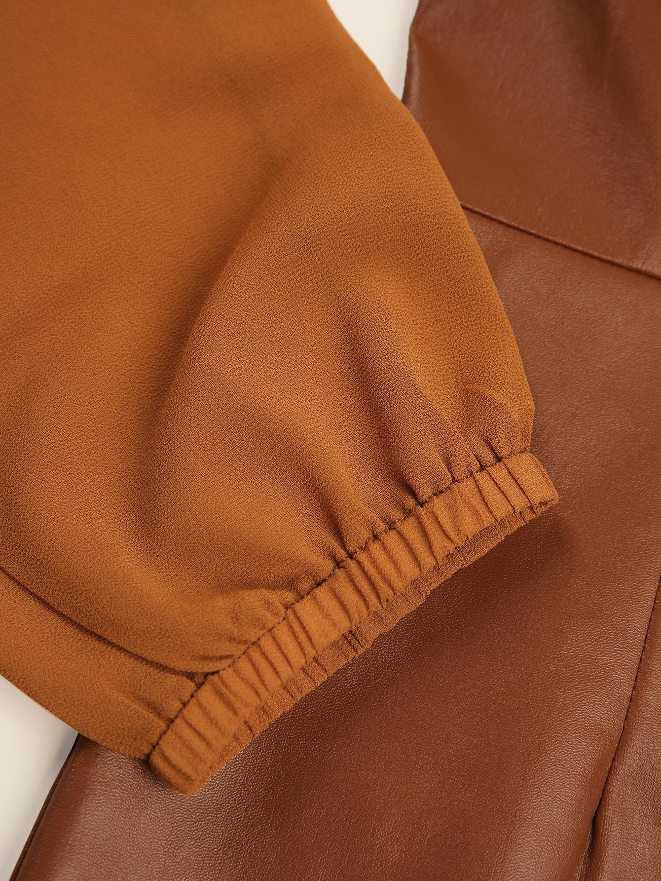 Notched Collar Zipper Front PU Leather Romper | SHEIN USA