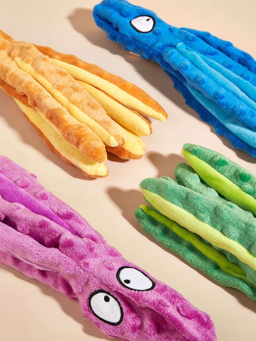1pc Random Mini Octopus Shaped Squeaky Toys. Not Recommended For Pets ...