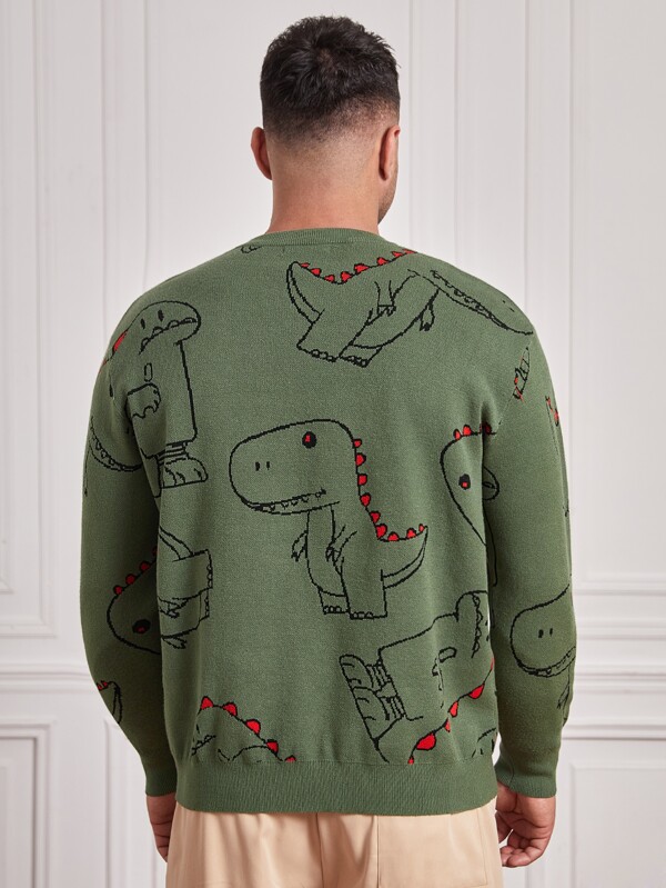 Manfinity Homme Men Dinosaur Pattern Jumper | SHEIN UK