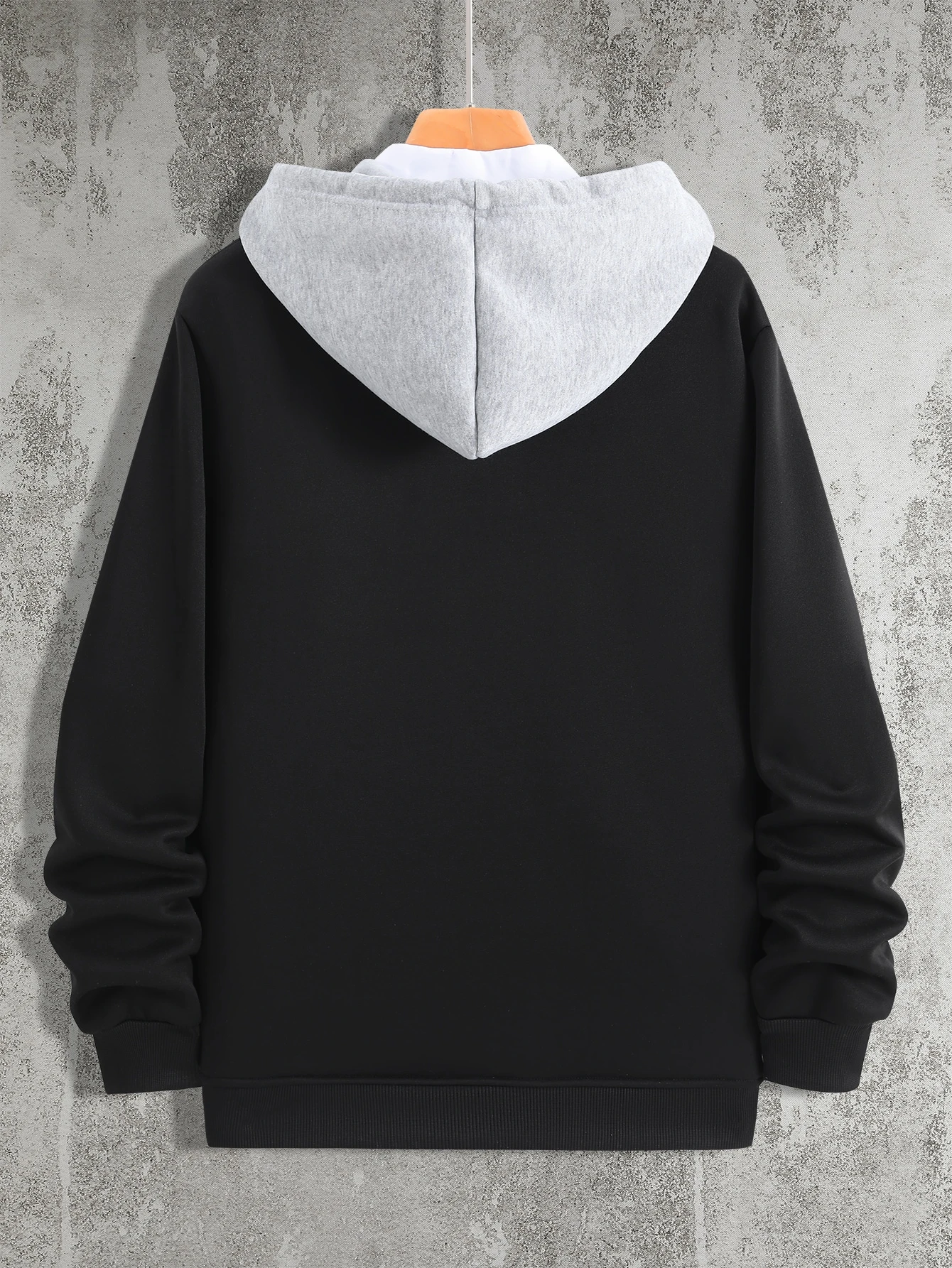 Manfinity Hypemode Men Letter Embroidery Colorblock Drawstring Hoodie ...