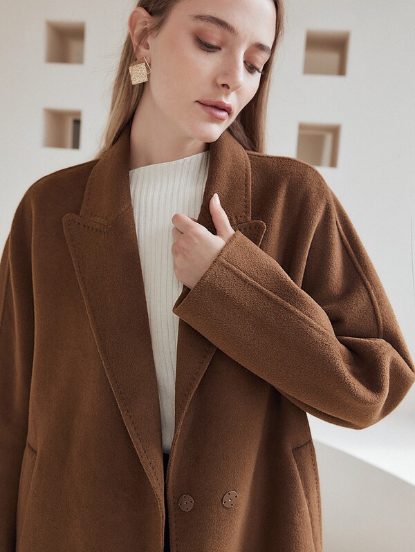 MOTF PREMIUM WOOL-MIX BELTED OVERCOAT | SHEIN USA