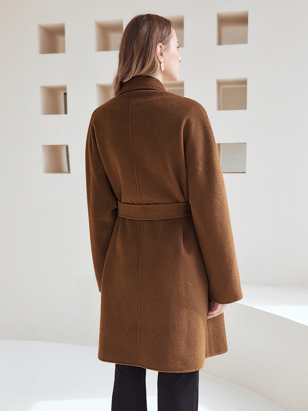 MOTF PREMIUM WOOL-MIX BELTED OVERCOAT | SHEIN USA