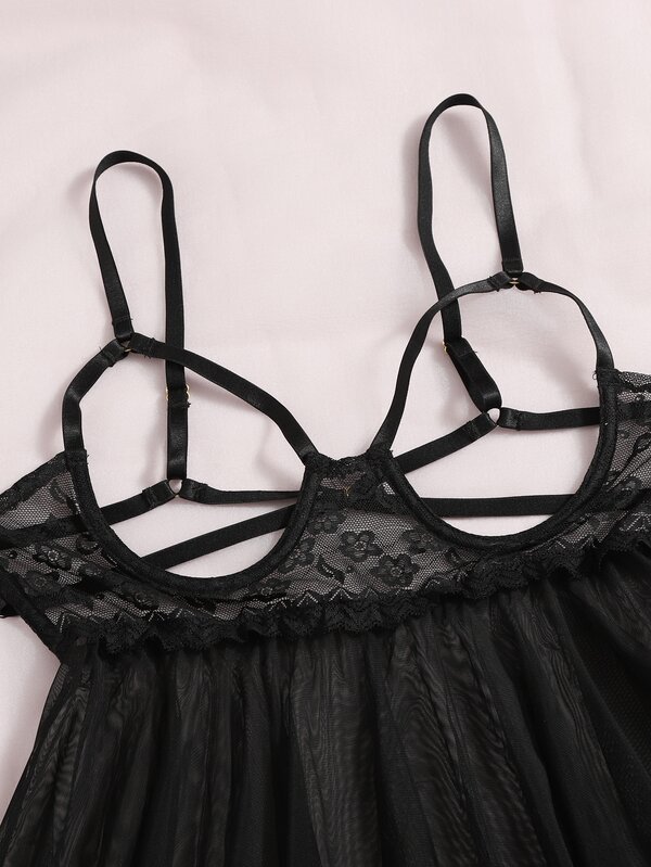 Slips con aro con abertura con encaje en contraste con tanga | Moda de ...