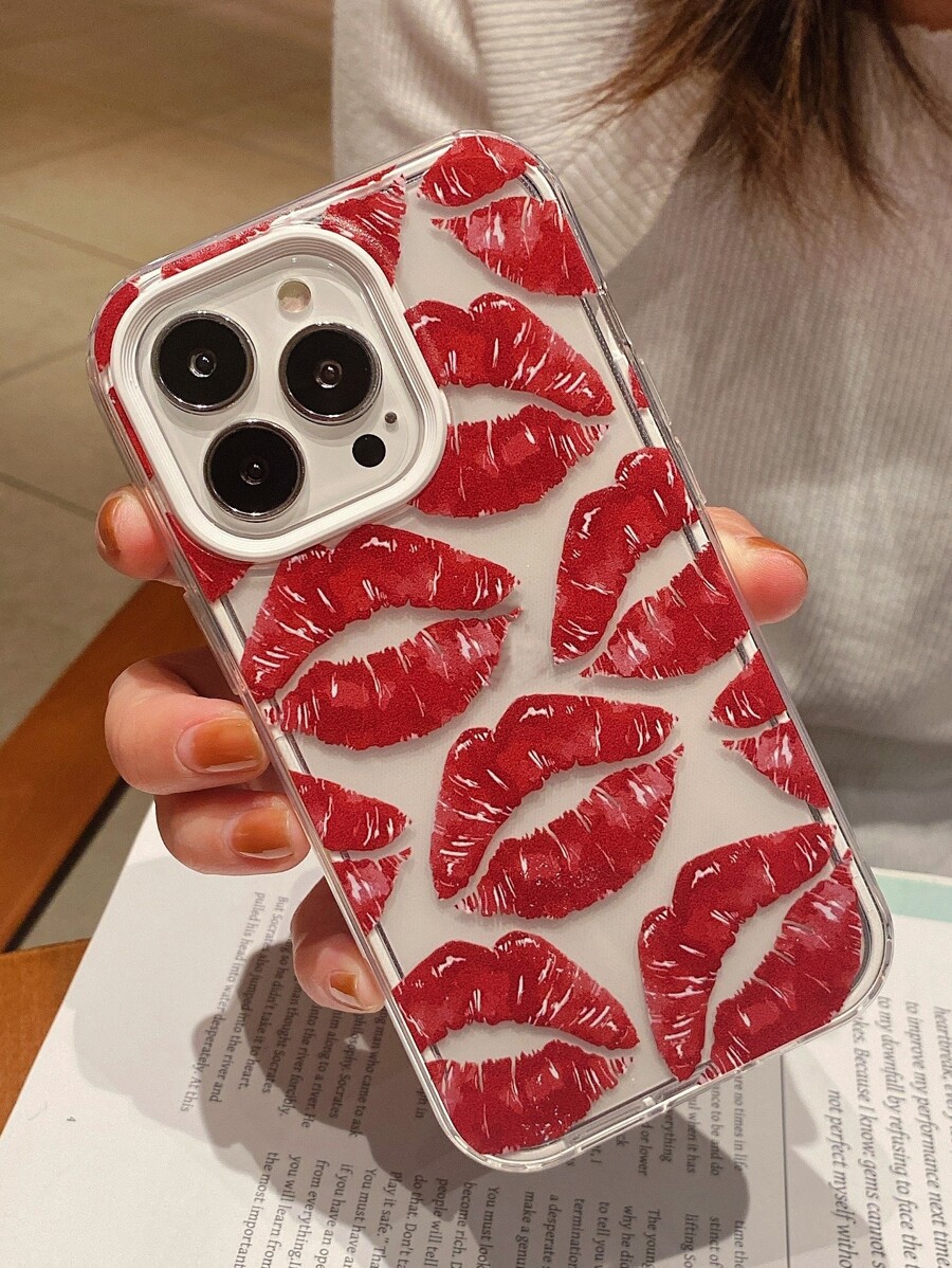 Apple Heart Shaped Couples' Phone Case, Valentine's Day 3-In-1 Phone ...