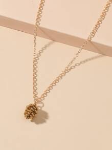 Pine Cone Pendant Necklace | SHEIN USA