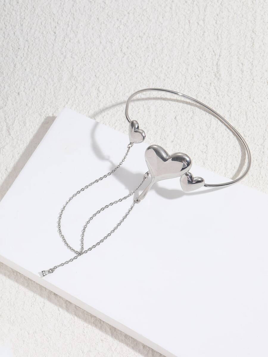 Chain & Heart Decor Arm Cuff | SHEIN USA