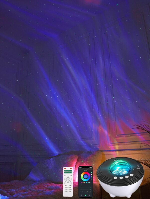 SHEIN BASIC LIVING 1pc Star Projector Light With APP & Remote Control ...