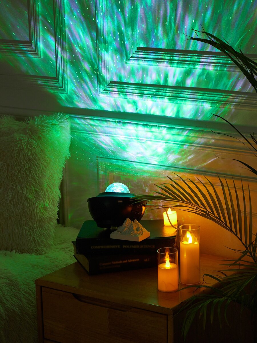 1pc Star Projector Galaxy Projector With Nebula Cloud Moving Ocean Wave ...