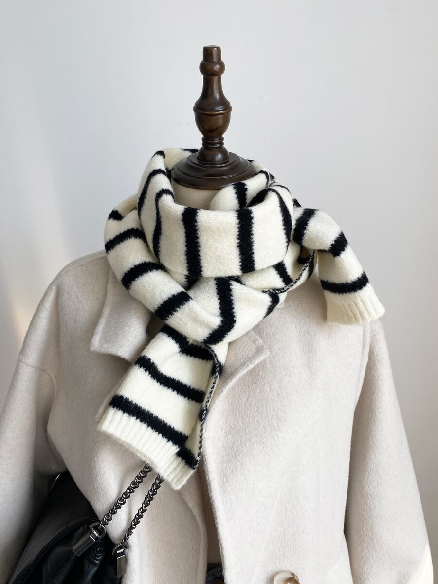 Striped Pattern Scarf | SHEIN USA